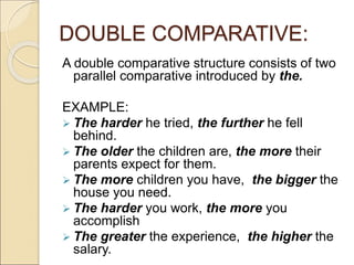 COMPARATIVE DEGREE.ppt | Fitness and Exercise | Healthy Living