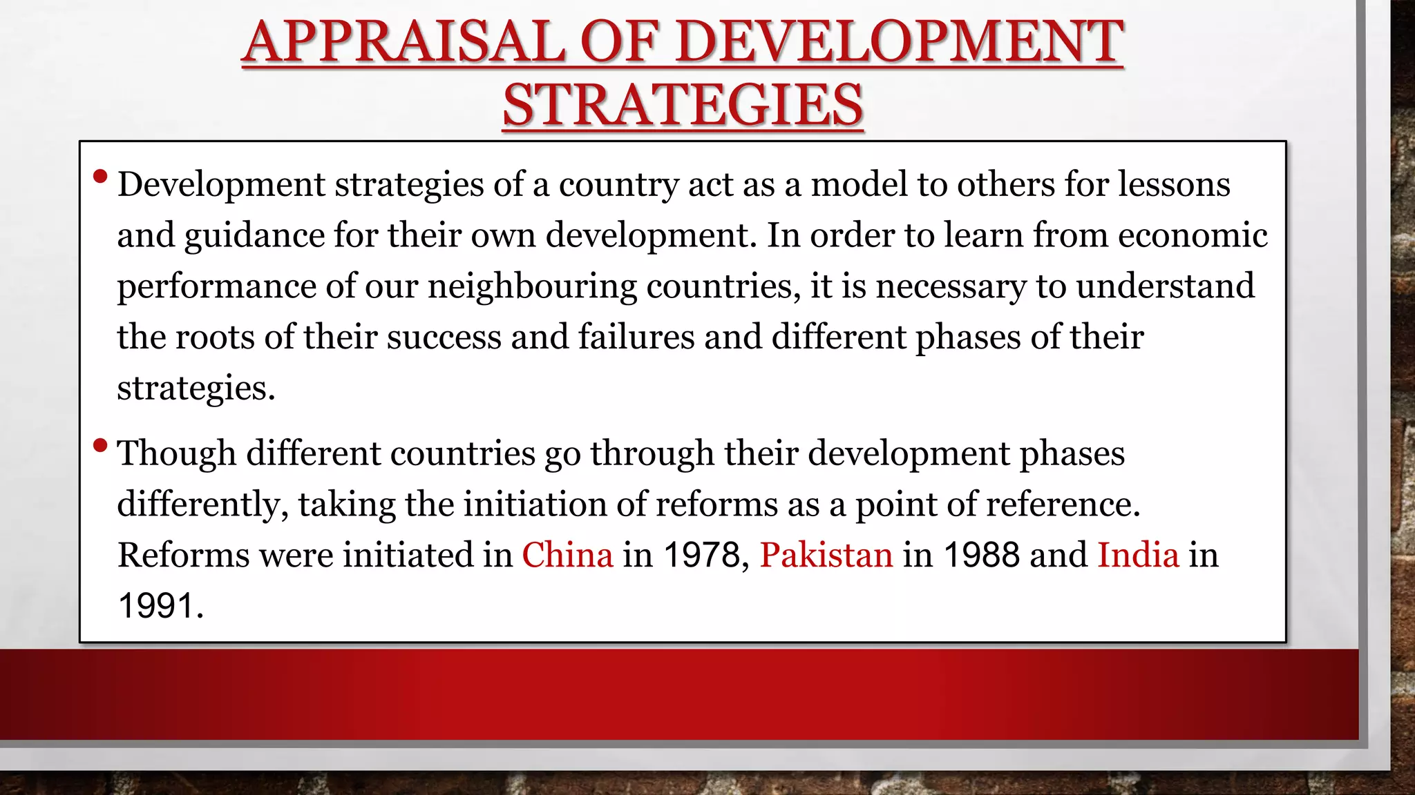 Comparative development experiences of India & its Neighbours. | PDF