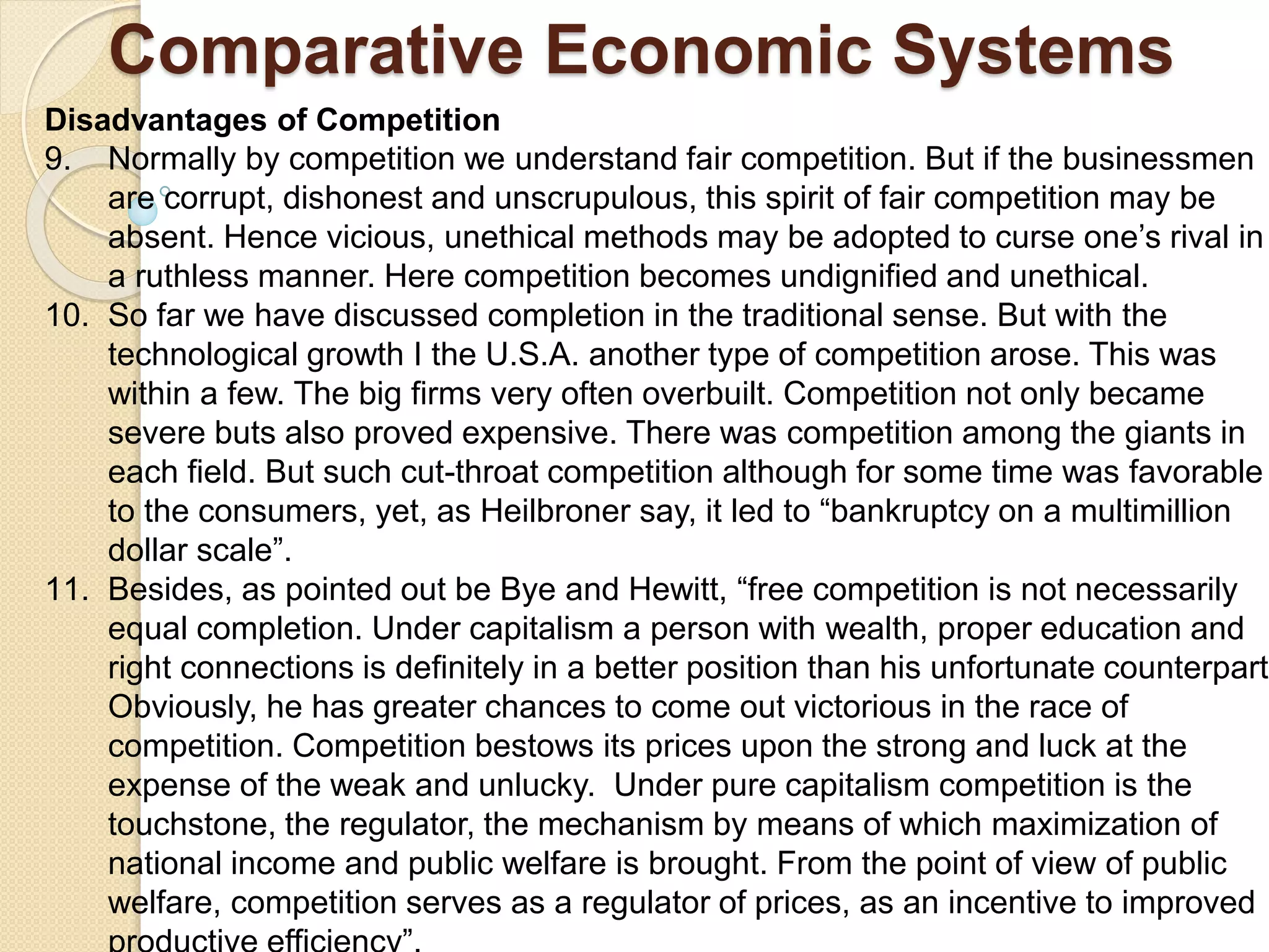 Comparative Economic Systems - Intro to Capitalism | PPT