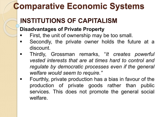 Comparative Economic Systems - Intro to Capitalism | PPT