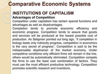 Comparative Economic Systems - Intro to Capitalism | PPT