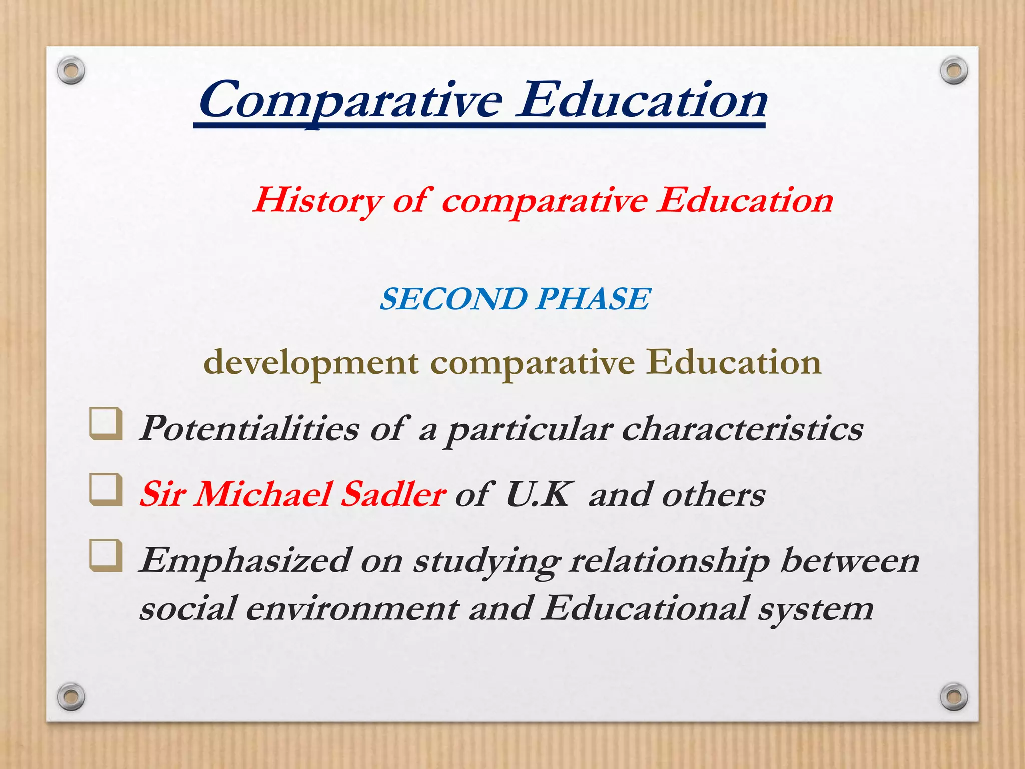 Comparative edu by sb | PPTX