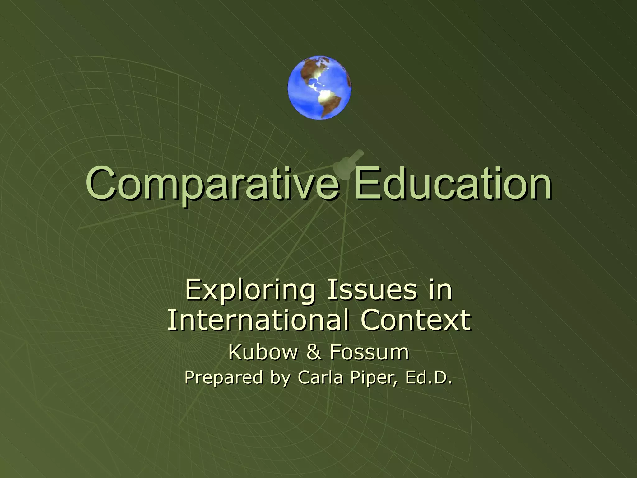 Comparative education | PPT