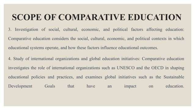 COMPARATIVE EDUCATION.pptx | Education