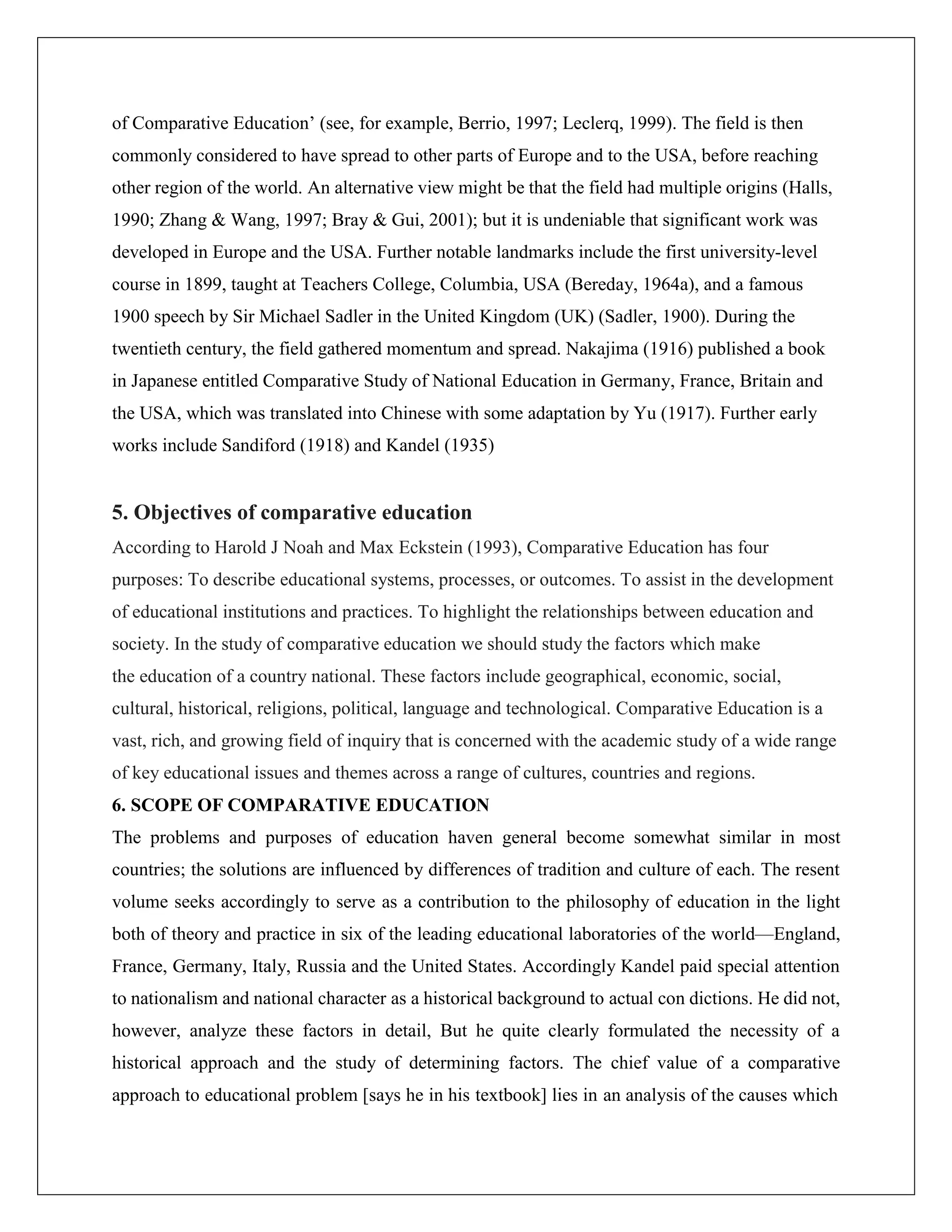 Comparative Education | PDF