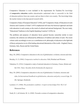 Comparative Education | PDF