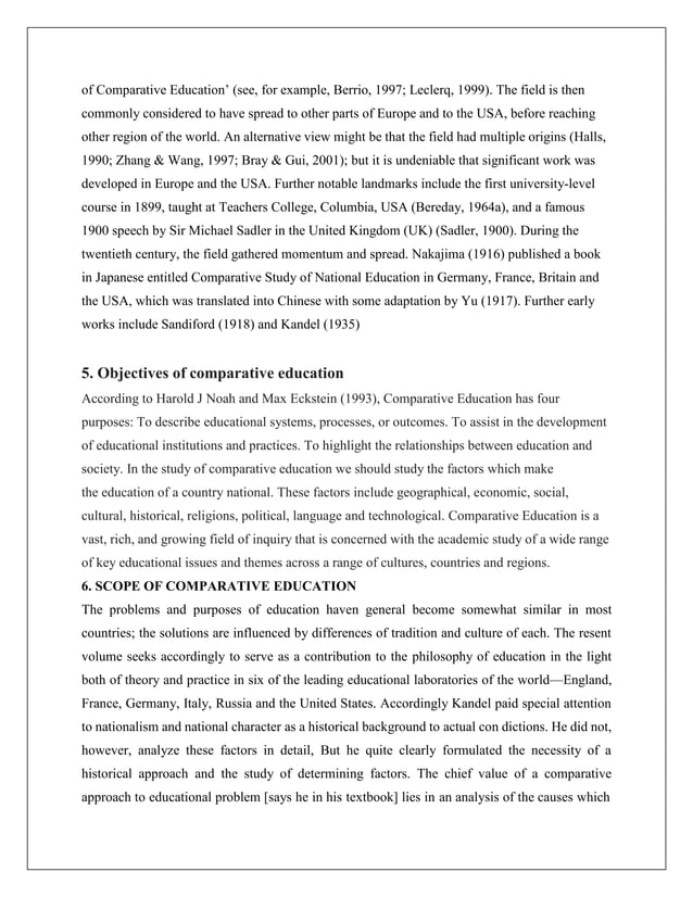 Comparative Education | PDF