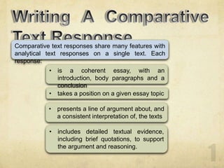 Comparative essay | PPTX