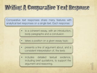 Comparative essay | PPT