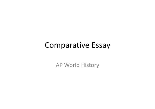 Comparative Essay | PDF