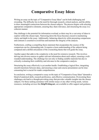 Comparative Essay Ideas.pdf