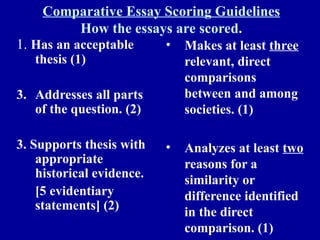 Comparative essay practice classical civs | PPT