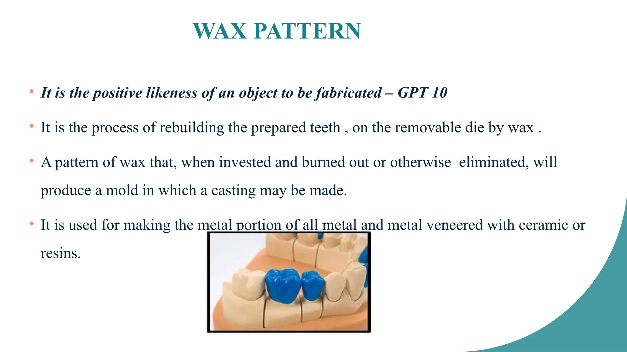 Comparative Evaluation of Distortion in Wax Patterns Fabricated ...