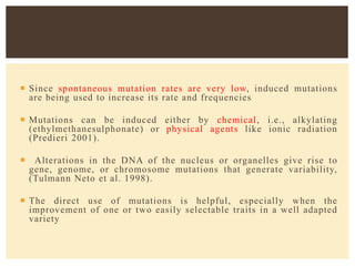 Comparative evaluation of physical and chemical mutagens | PPTX