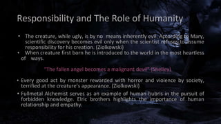 Comparative Exploration of ‘Frankenstein’ Novel and ‘Fullmetal ...