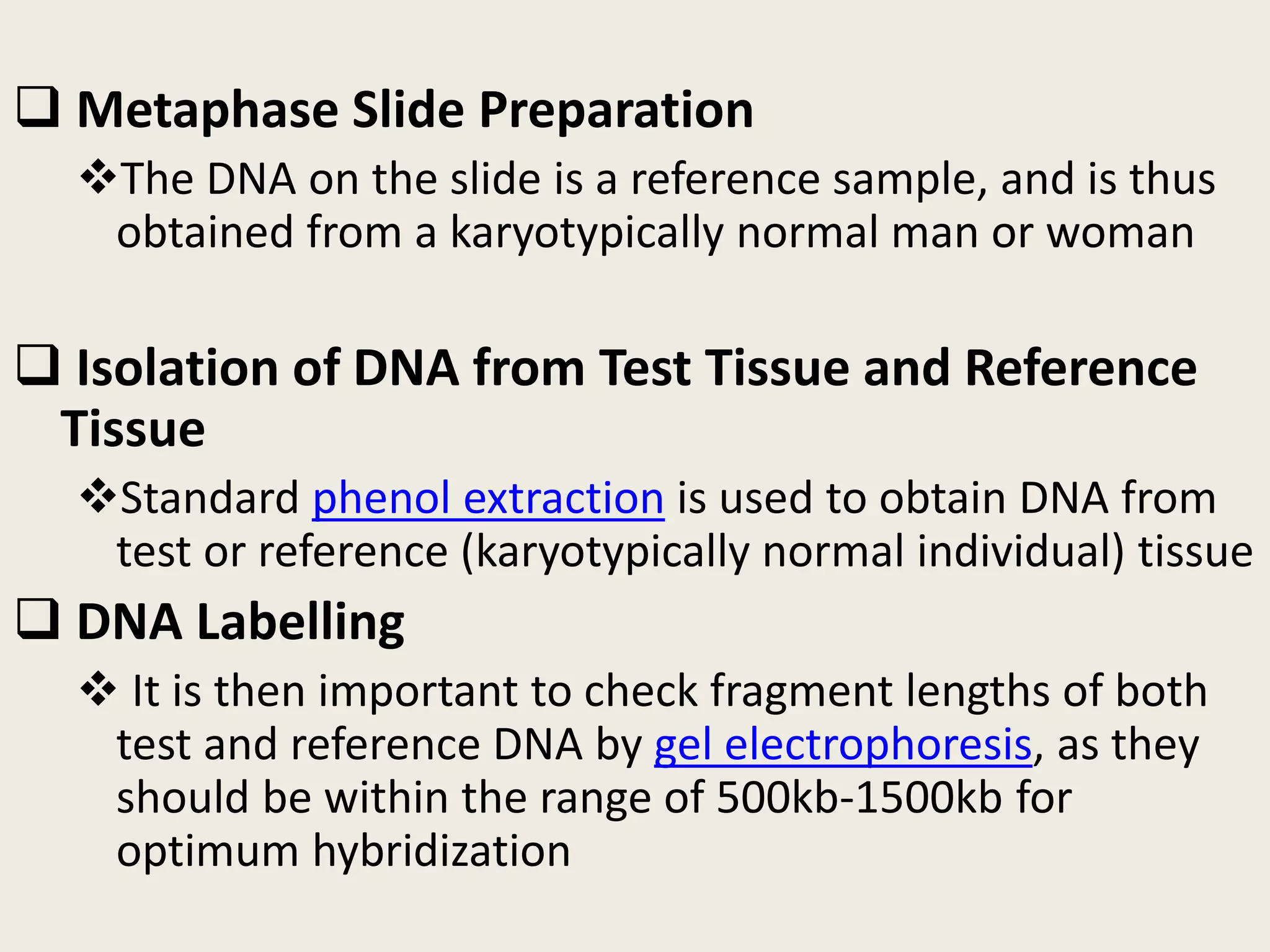 Comparative genomic hybridization | PPTX