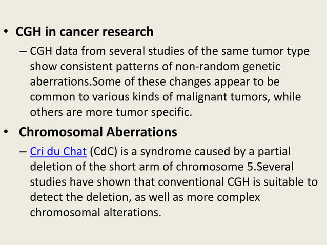 Comparative Genomic Hybridization Pptx