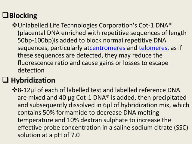 Comparative genomic hybridization | PPTX