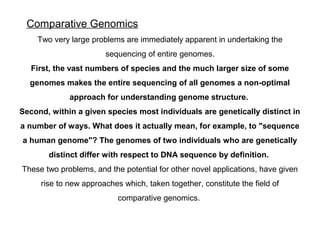 Comparative genomics | PPT