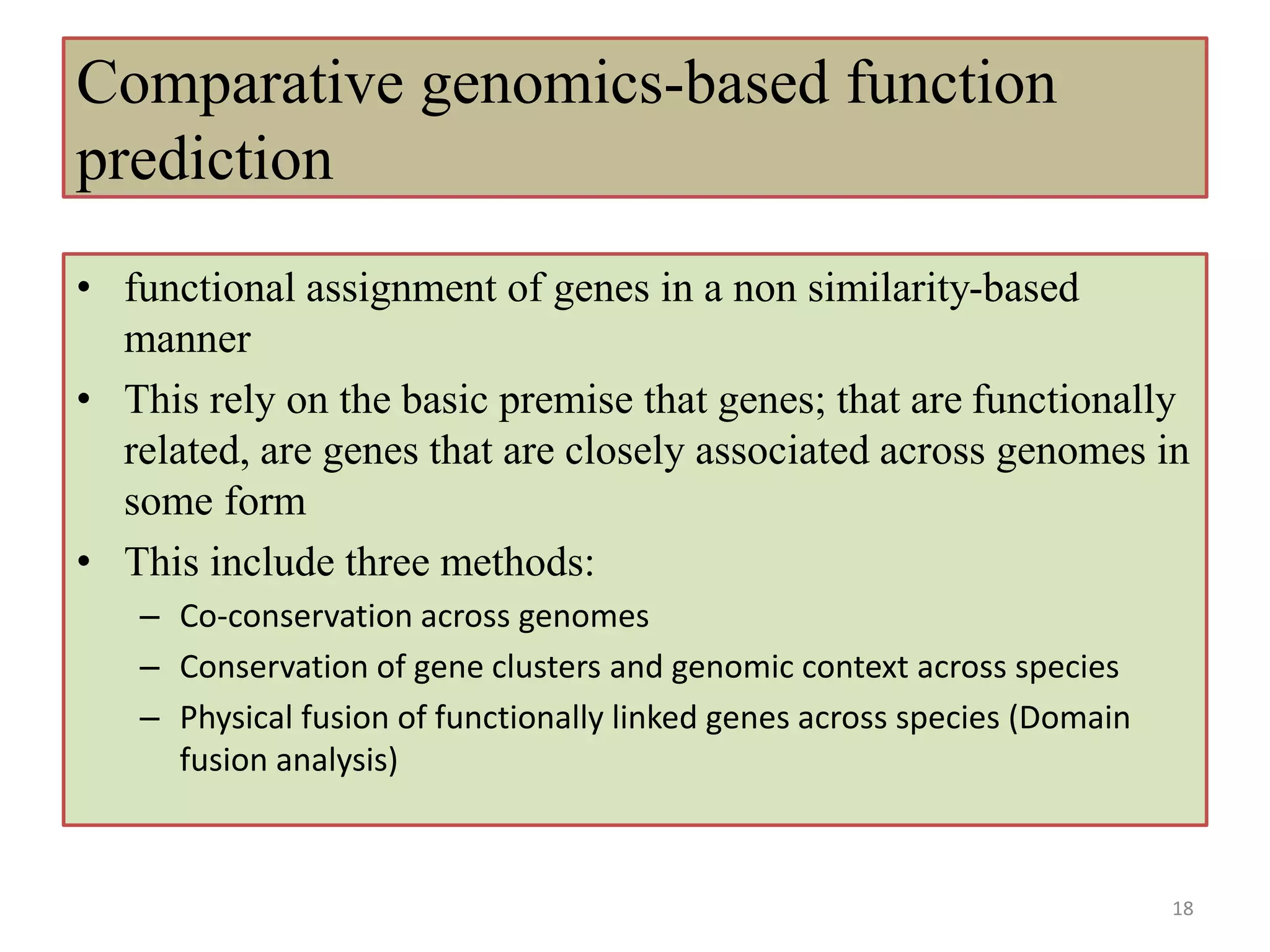 Comparative genomics | PPTX