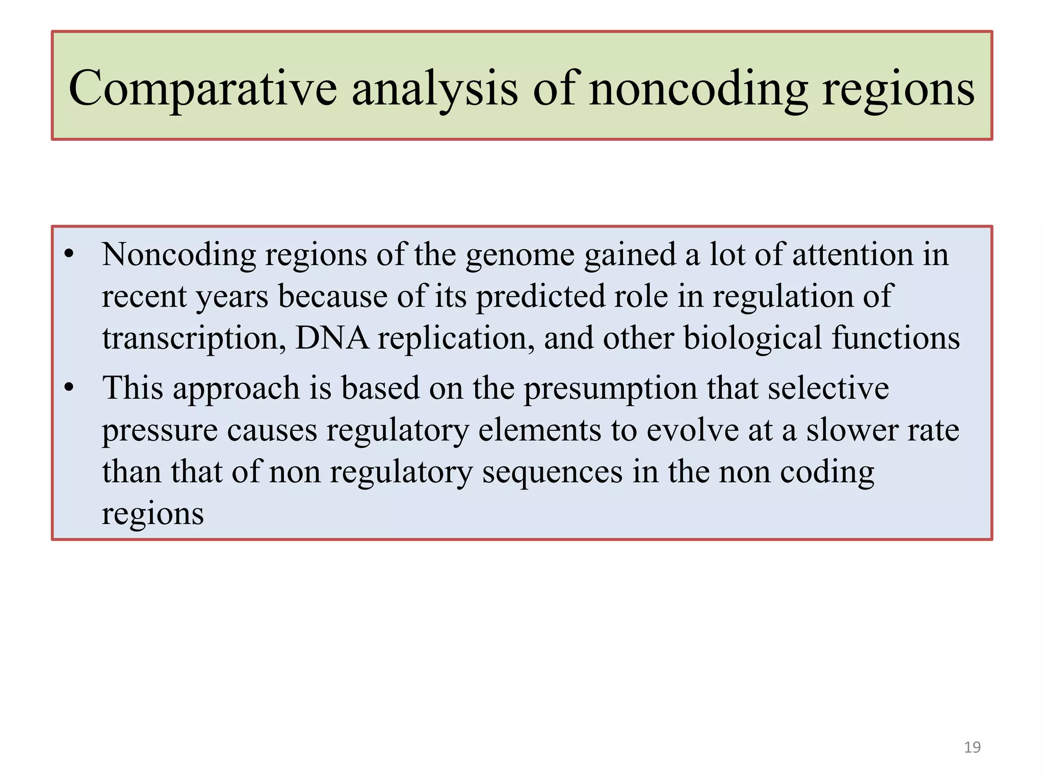 Comparative genomics | PPTX