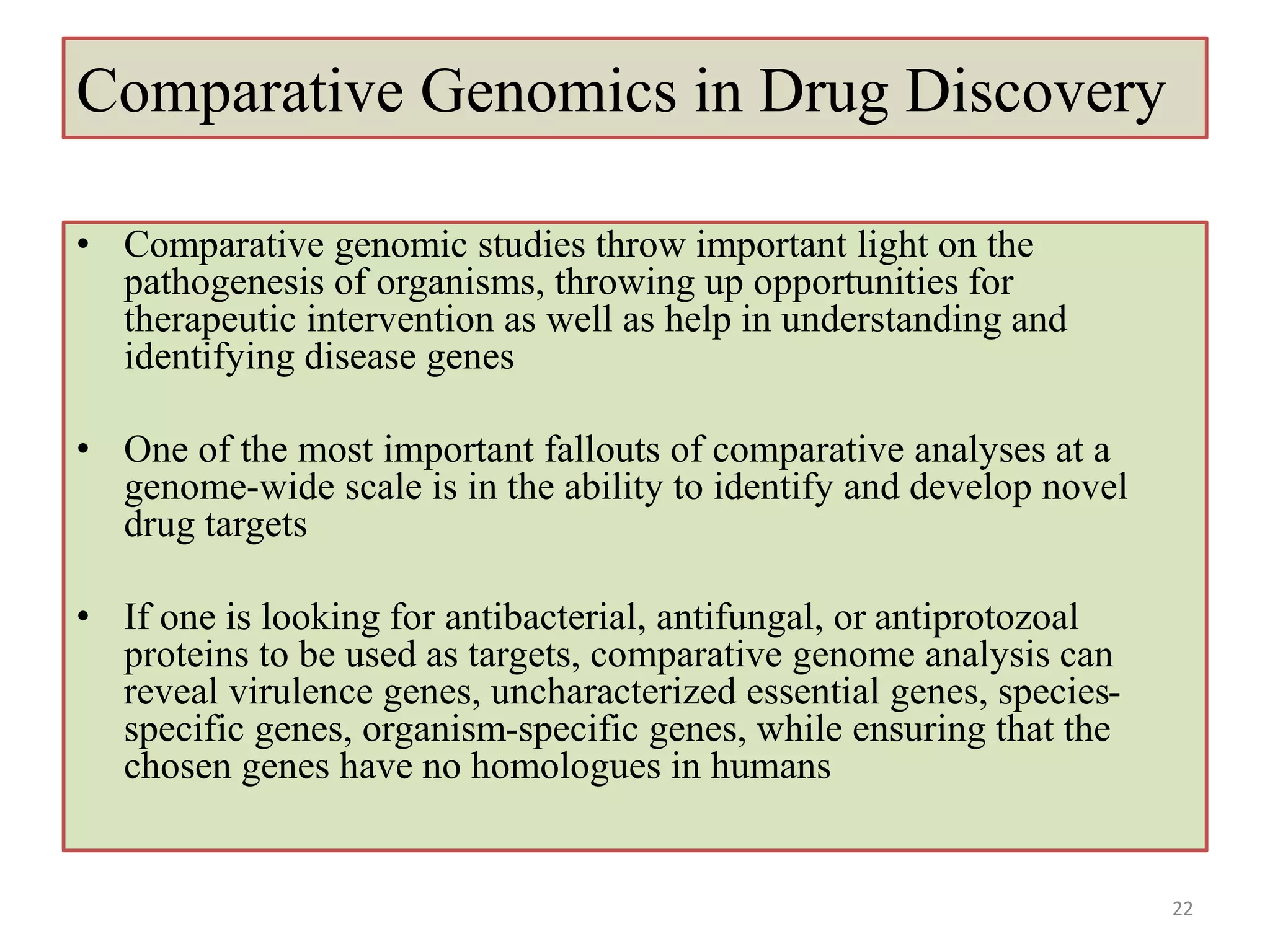 Comparative genomics | PPTX