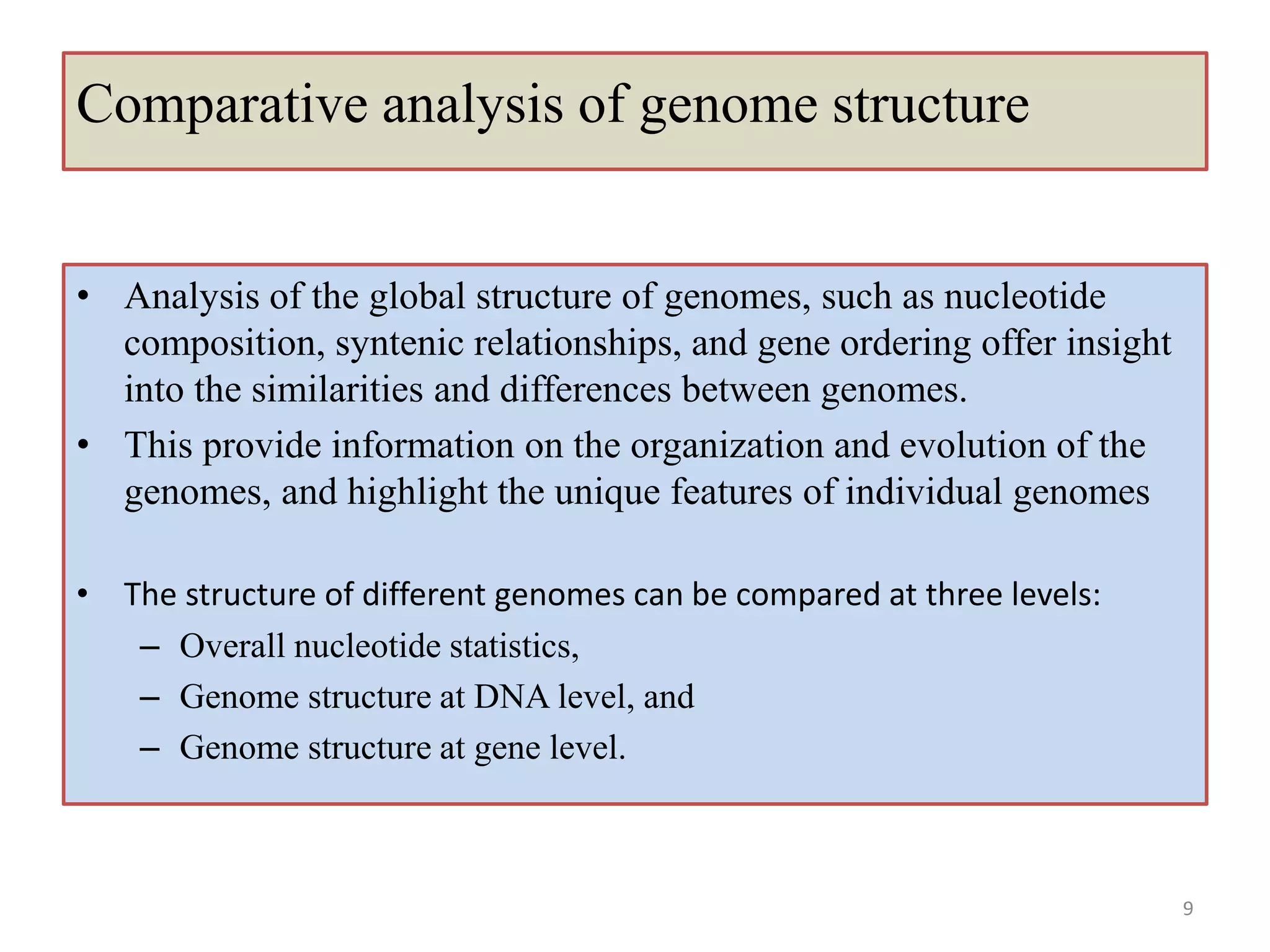 Comparative genomics | PPTX