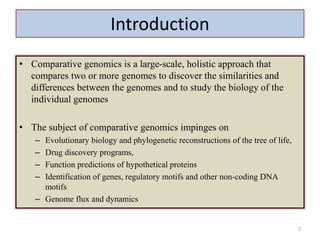 Comparative genomics | PPTX