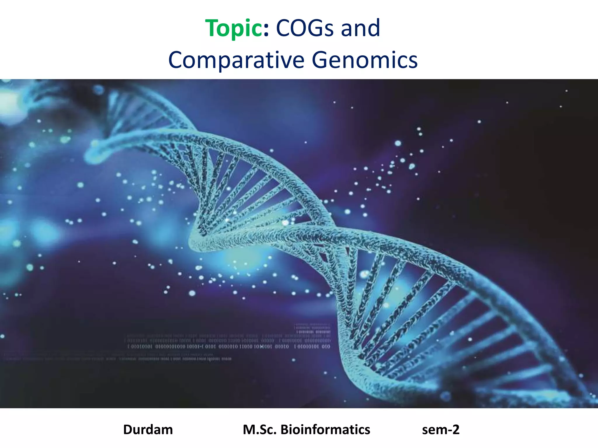 Comparative genomics | PPTX