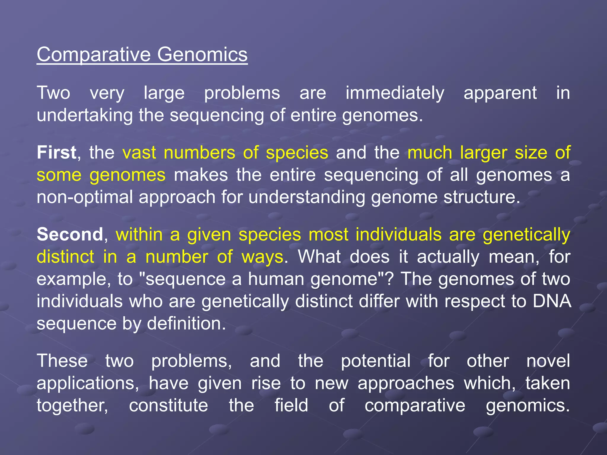 COMPARATIVE GENOMICS.ppt