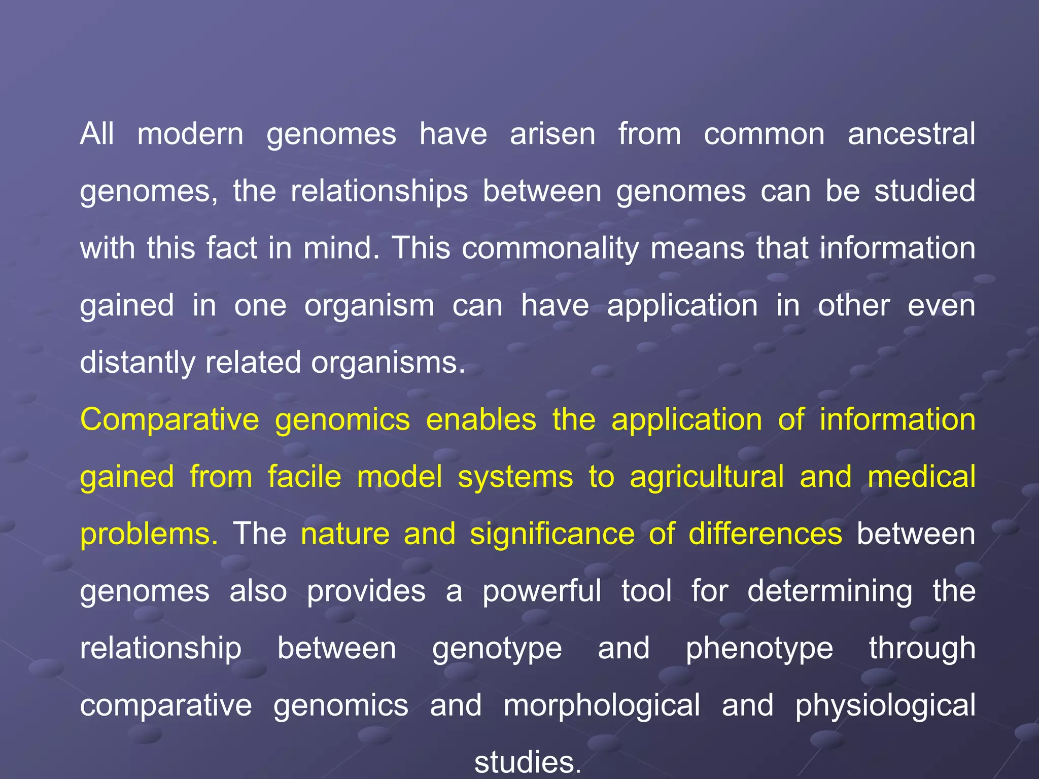 COMPARATIVE GENOMICS.ppt