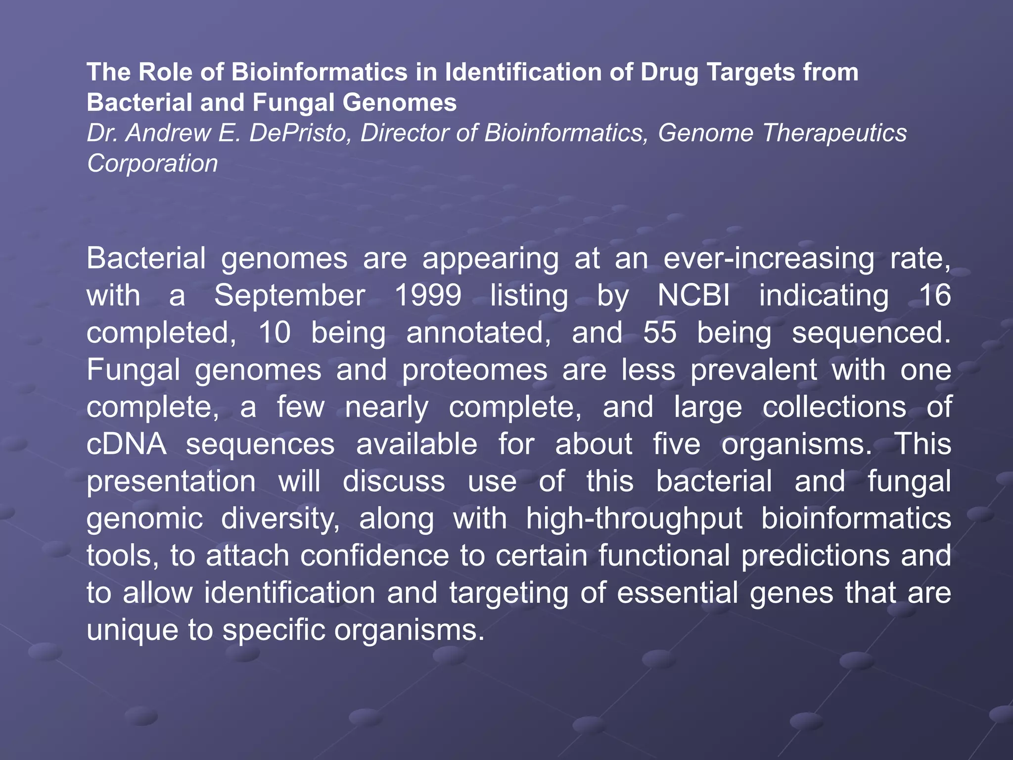 COMPARATIVE GENOMICS.ppt