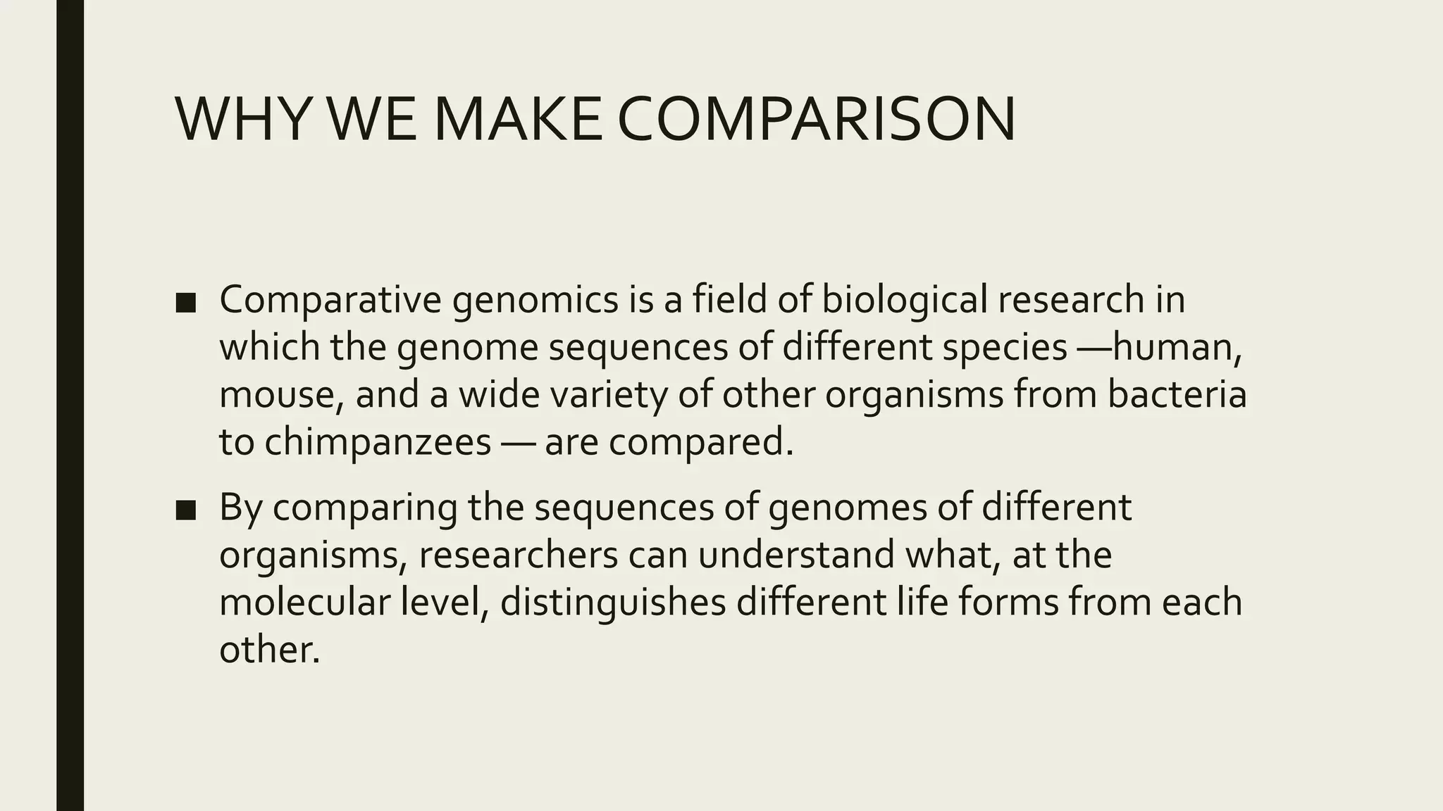 Comparative genomics 2 | PPTX