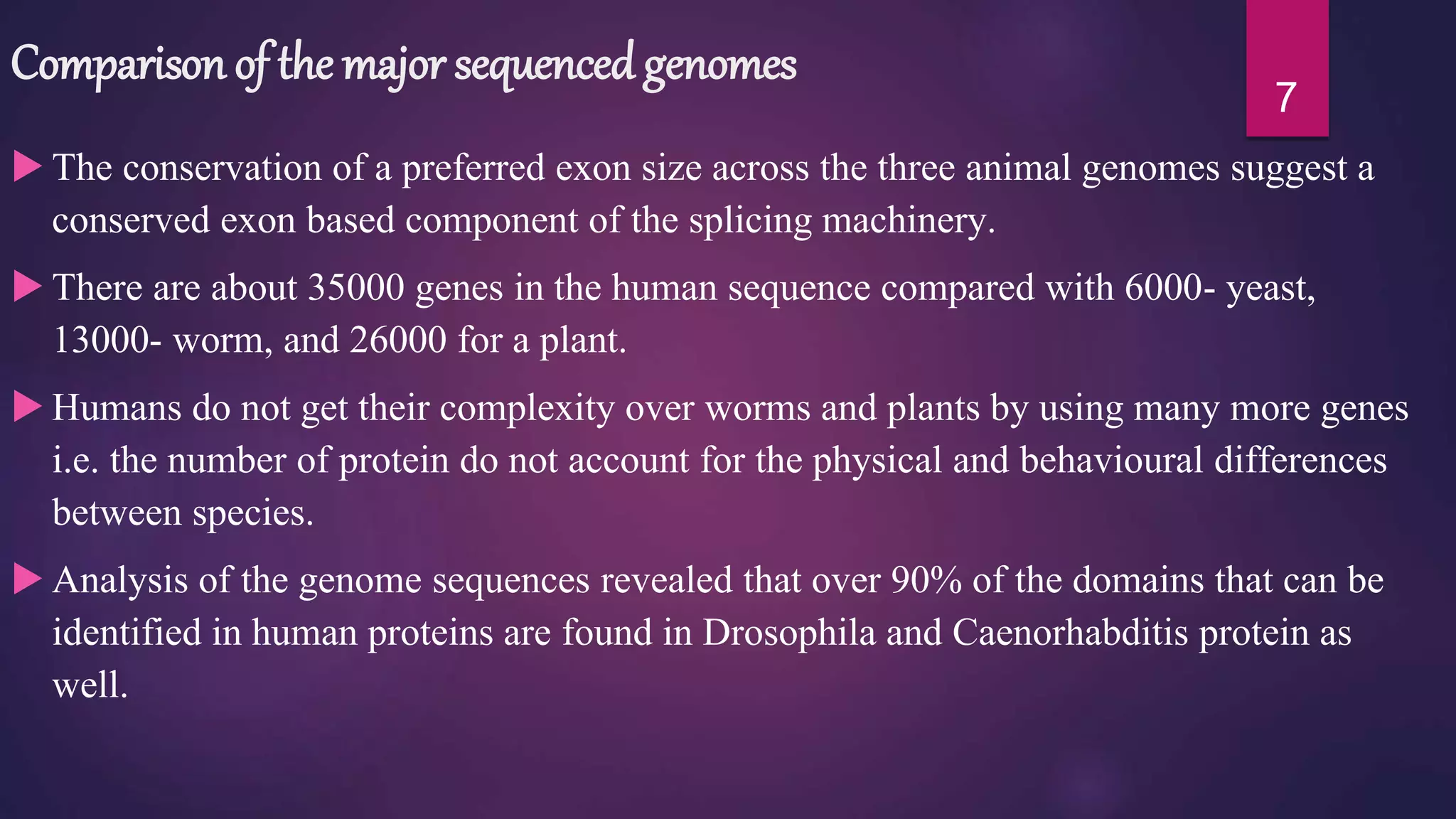Comparative genomics in eukaryotes, organelles | PPTX