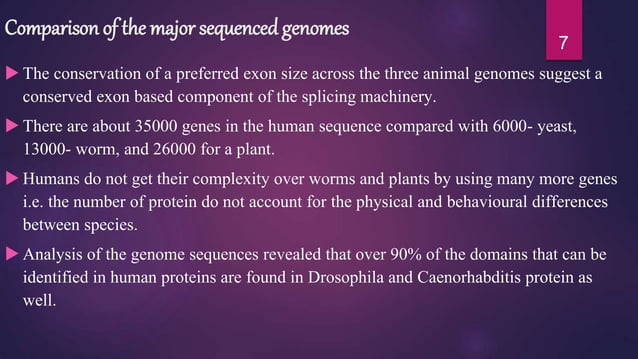 Comparative genomics in eukaryotes, organelles | PPTX | Biological ...
