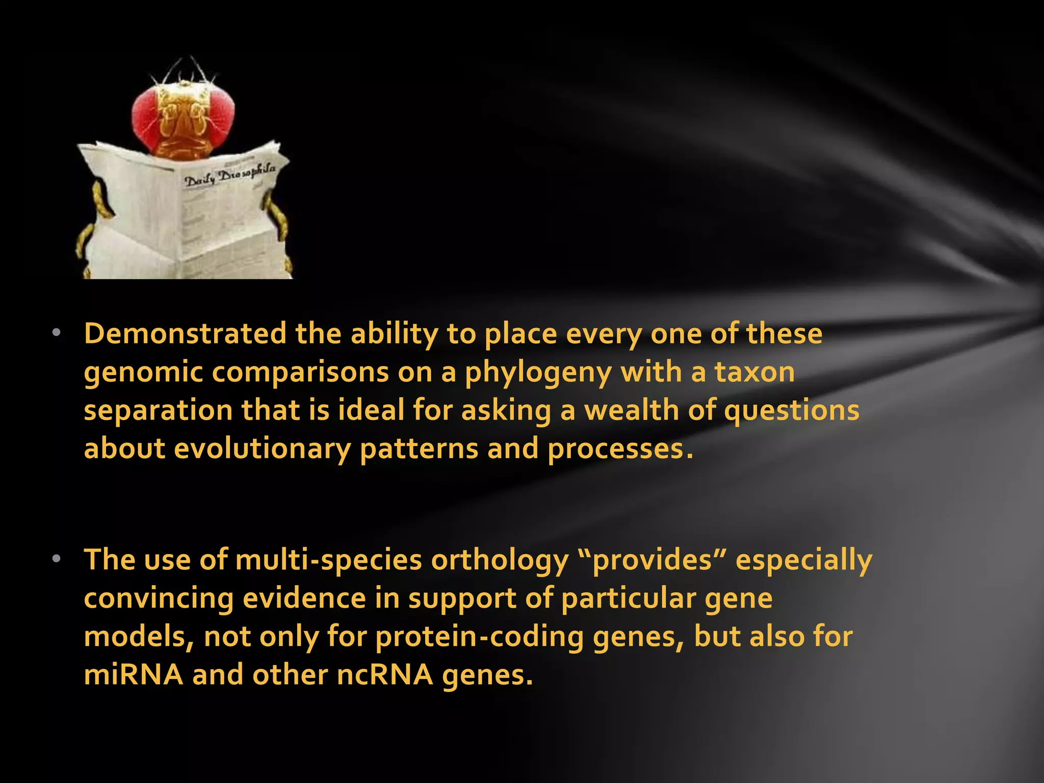 Comparative genomics presentation | PPTX