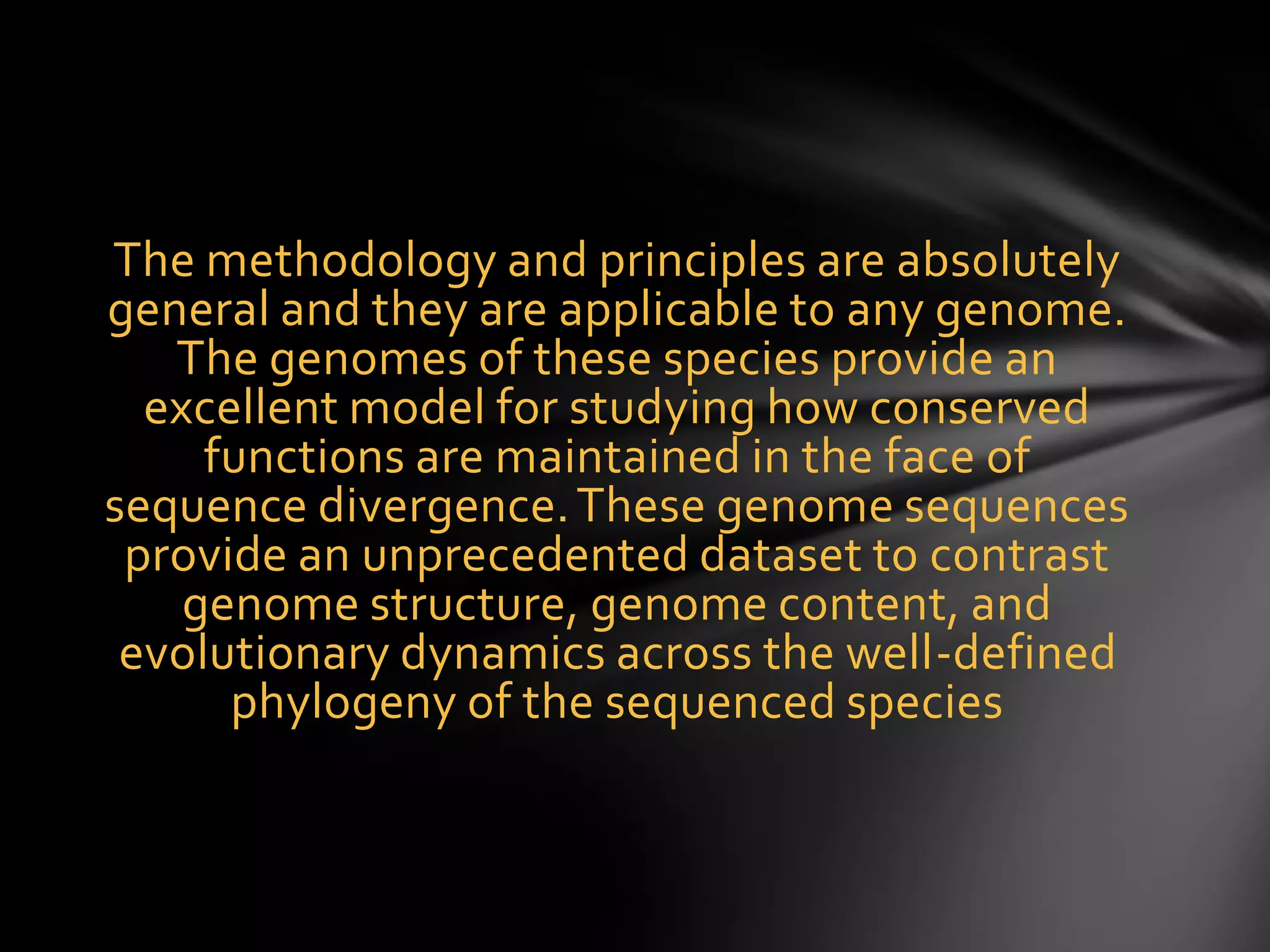 Comparative genomics presentation | PPTX