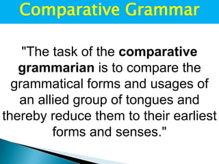 Comparative grammar | PPTX