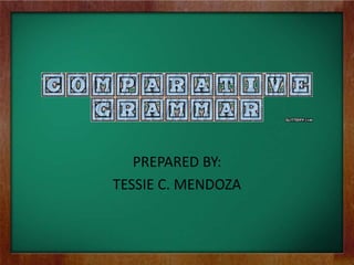 Comparative Grammar Lesson | PPTX