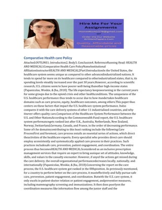 Comparative Health care Policy.docx