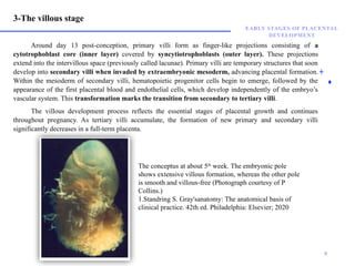 Comparative histology of early and late placental development - maha ...
