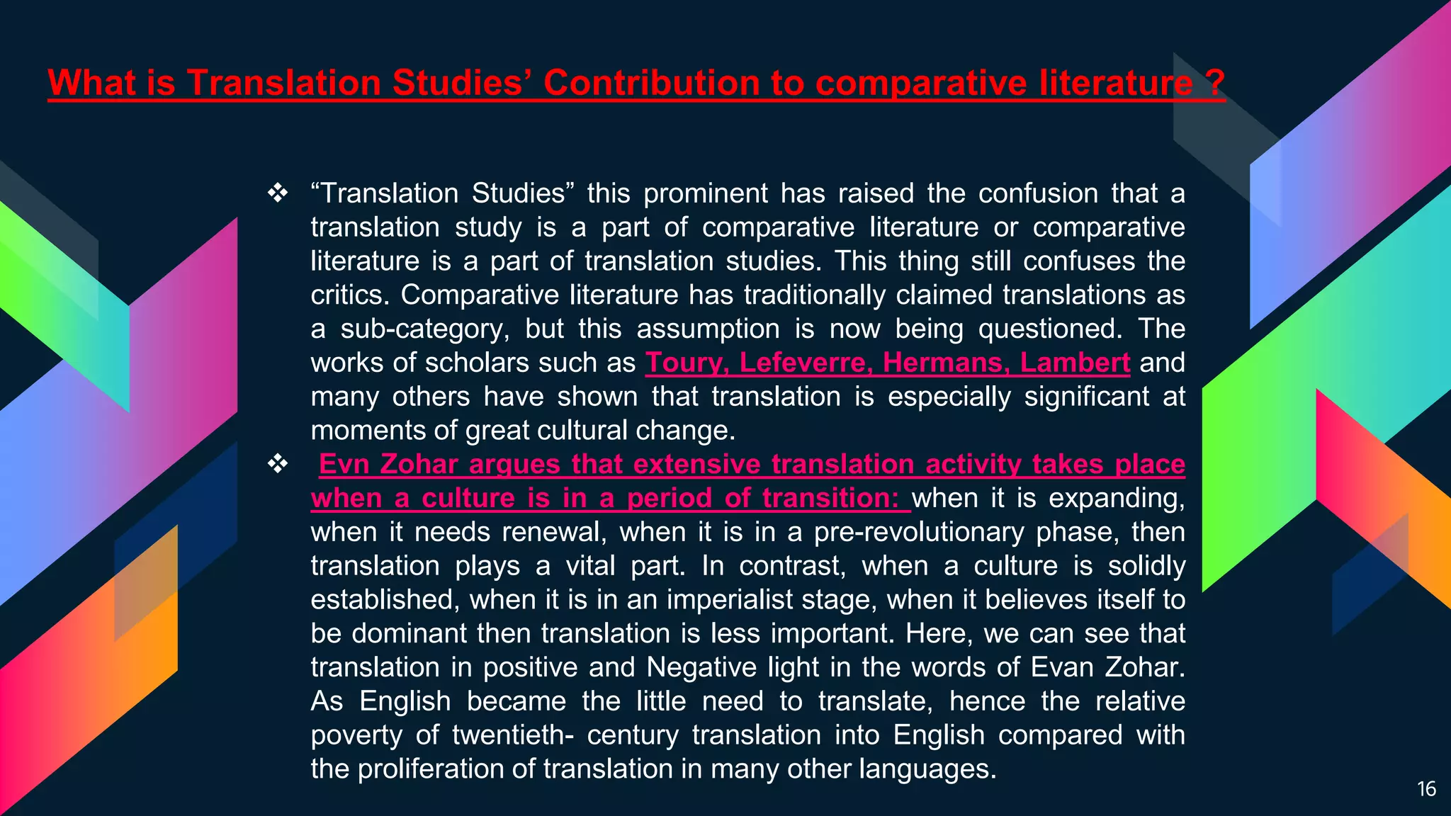 Introduction: what is comparative literature Today ? | PPTX
