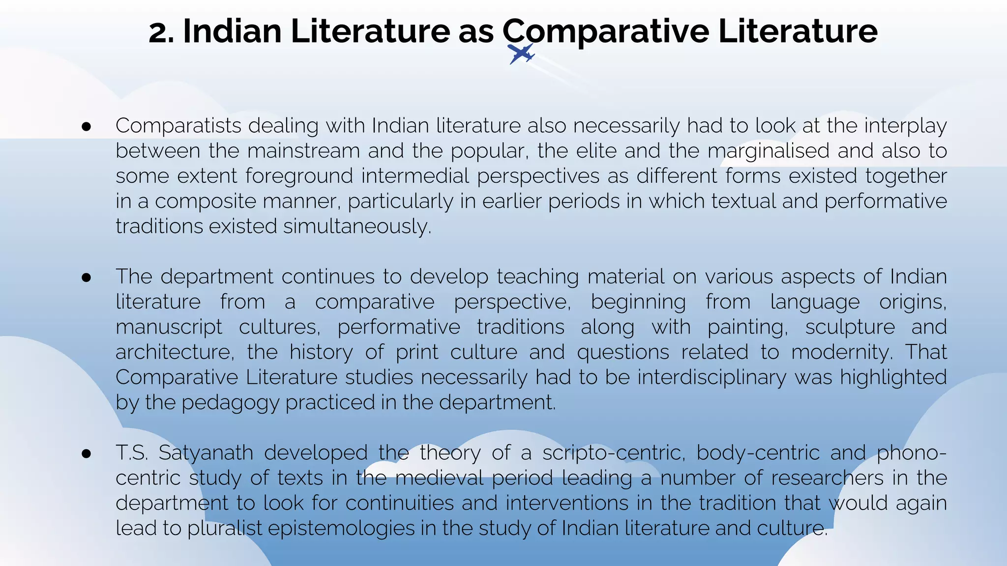 Comparative literature in India an Overview of an It's History | PPTX