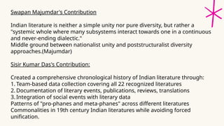 Comparative Literature in India by Amiya Dev | PPTX