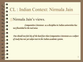 Comparative literature in indian context | PPTX