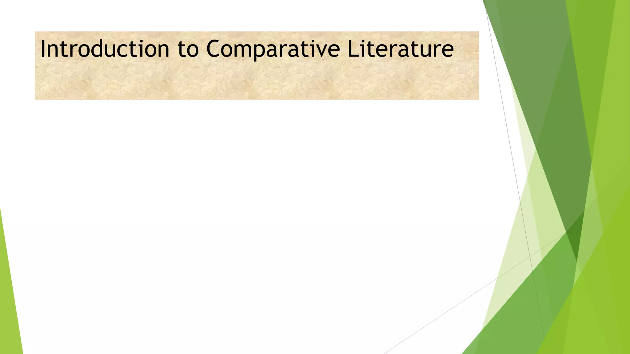 Comparative Literature Week 1.ppt
