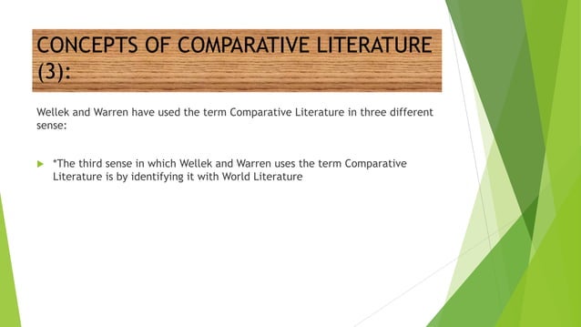 Comparative Literature Week 1.ppt | Undergraduate Education | College Education