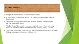 Comparative Literature Week 1.ppt