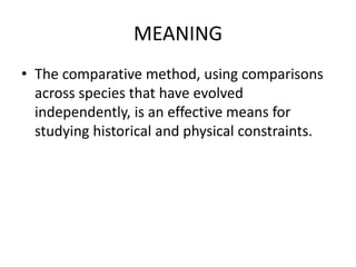 Comparative method | PPTX