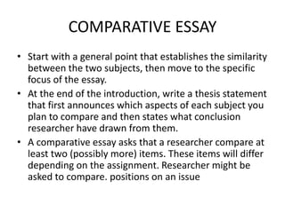 Comparative method | PPTX